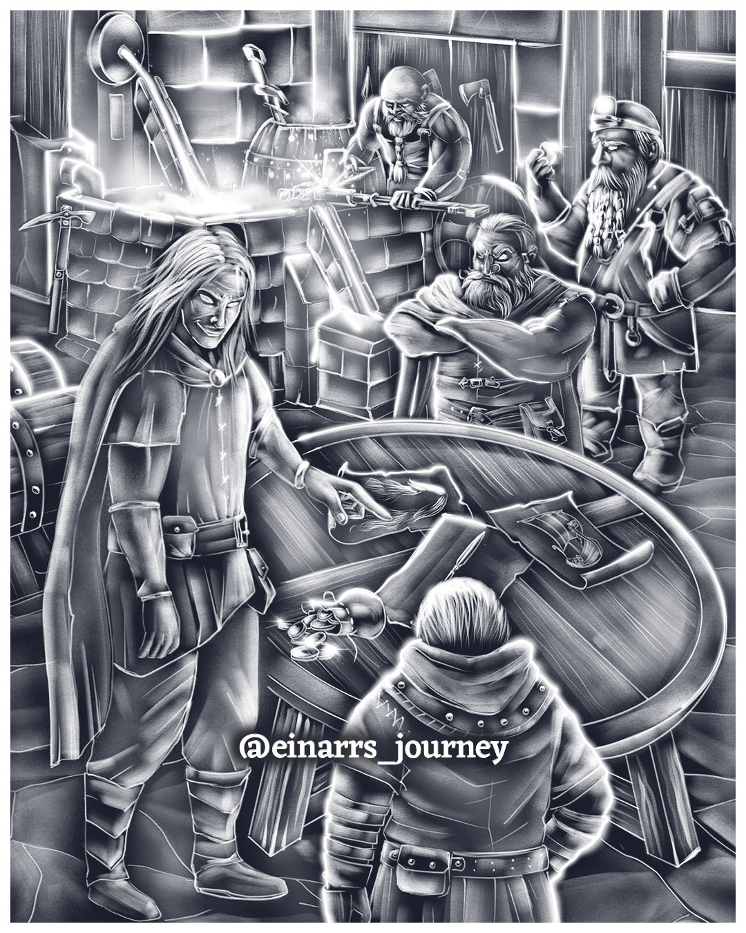 The Forging of Mjǫllnir | Norse Mythology – Einarr's Journey